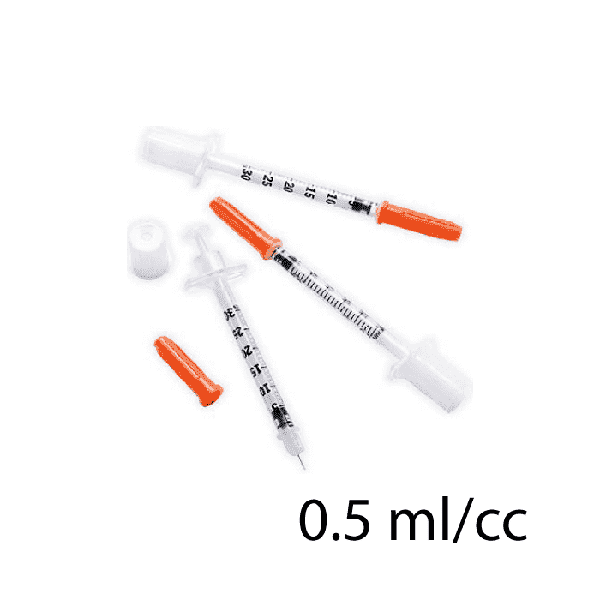 BD Ultra-Fine 0.5 ml/cc | Insulin Syringe with Integrated Needle ...